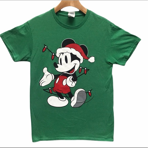 Delta | Shirts | Disney Christmas Holiday Lights Mickey Mouse Festive ...